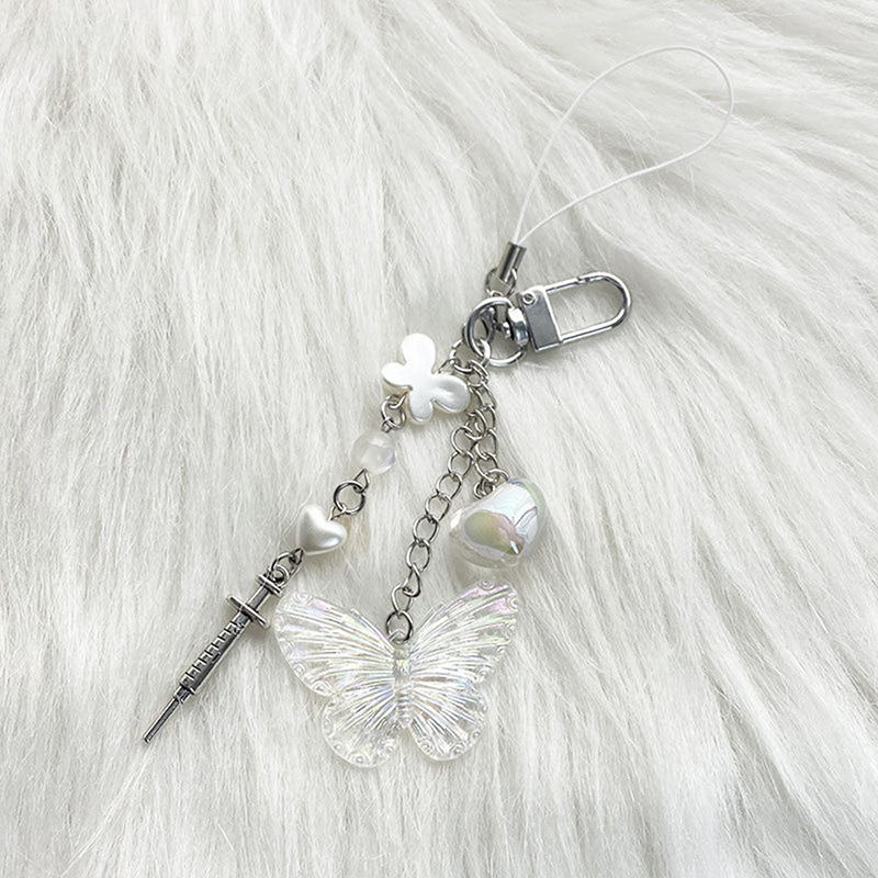 Pink Y2K Phone Charms Pendant Kawaii Key Chain For Bag Cute Accessories ...