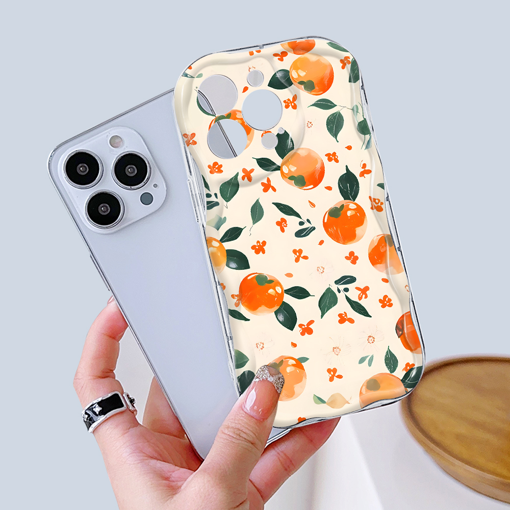 YYDS for Samsung A06 Back Cover Sweet Fruits Case Cream Texture Wavy ...