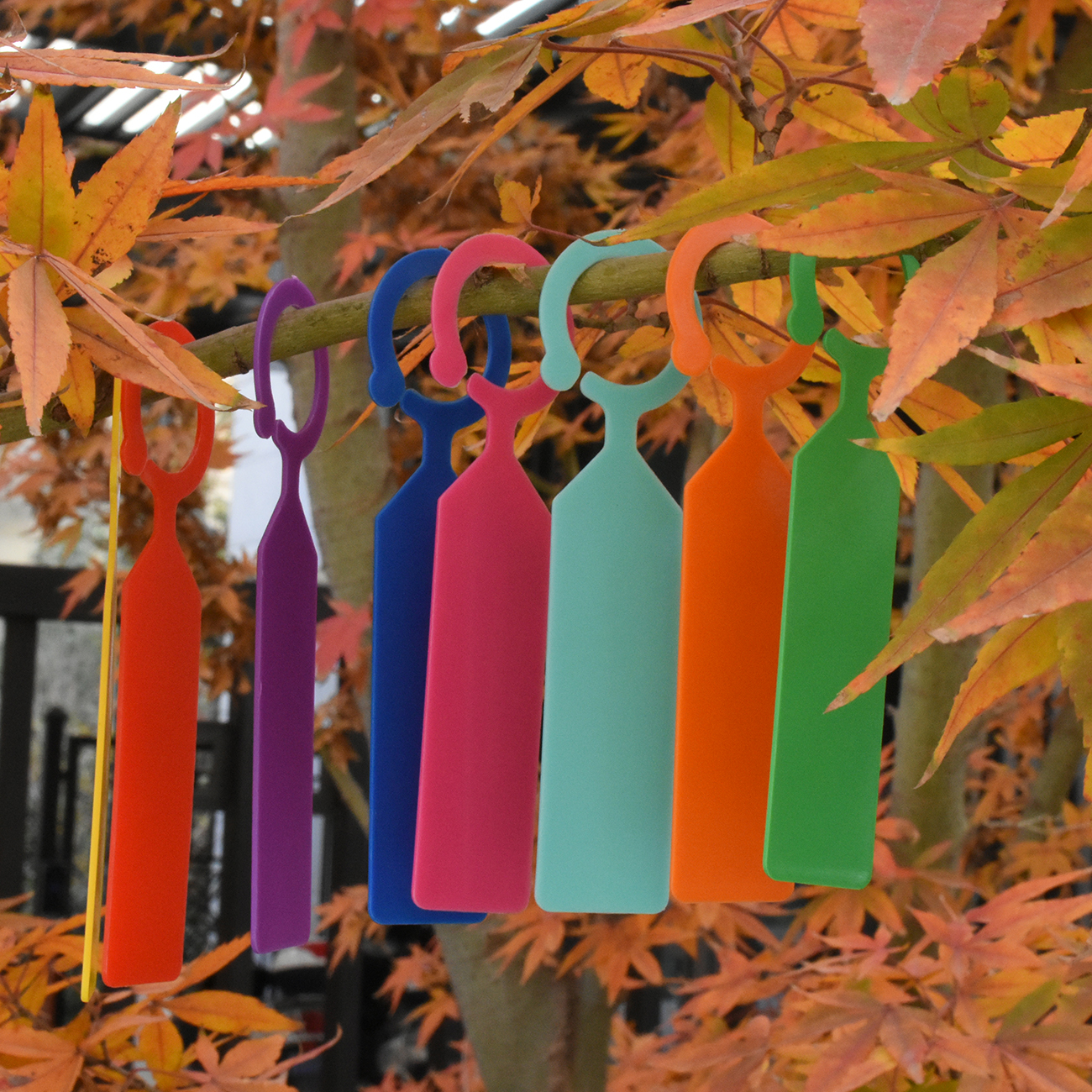 Garden Planting Tag Ring Hook Tree Markers Sign Plastic Waterproof Re ...