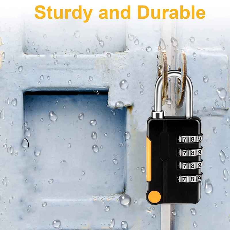 【Fast-selling】 1/2PCS 4 Digit Number Combination Pad Lock Padlock ...