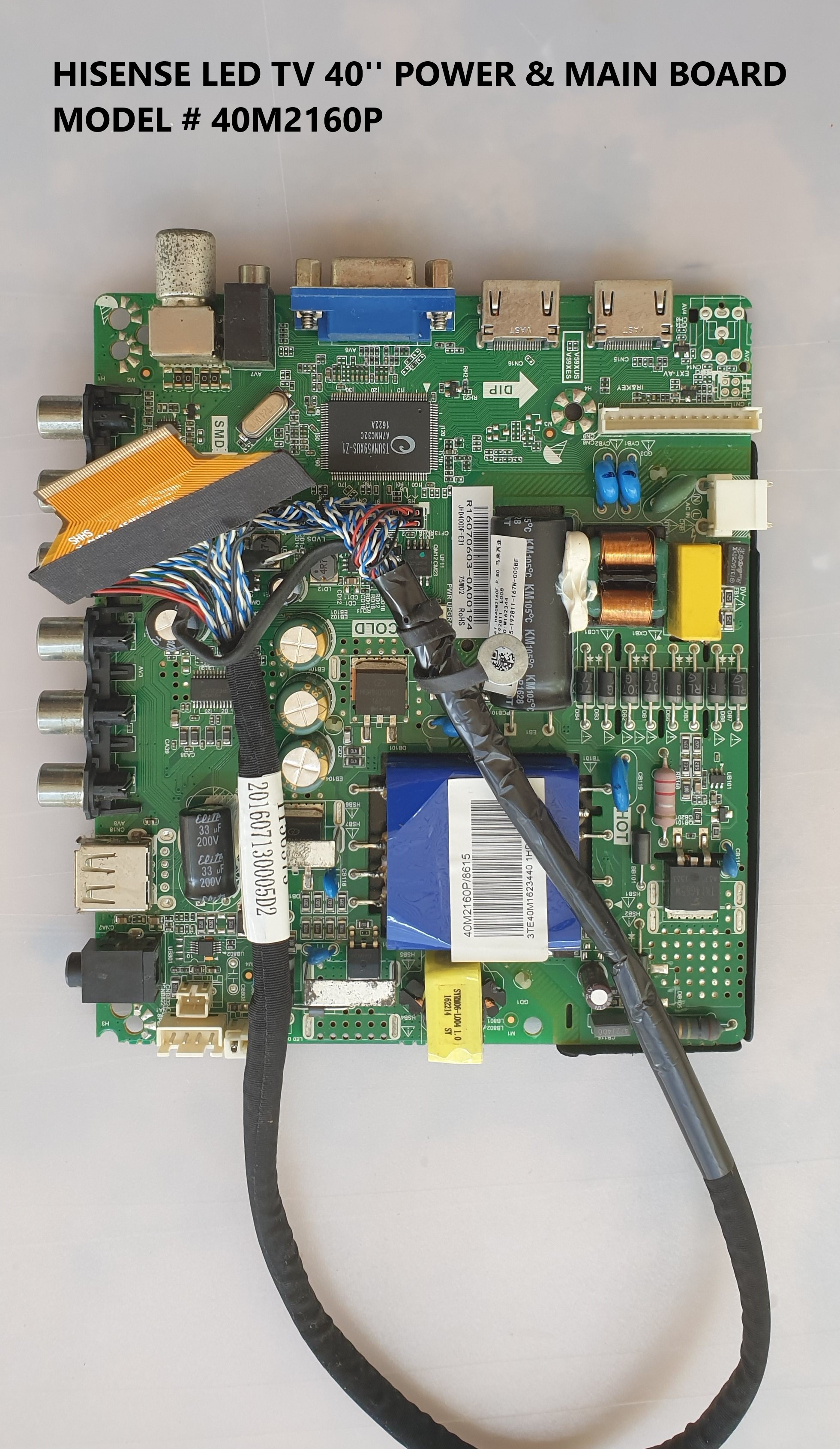 HISENSE LED TV 40'' POWER & MAIN BOARD MODEL # 40M2160P | Lazada