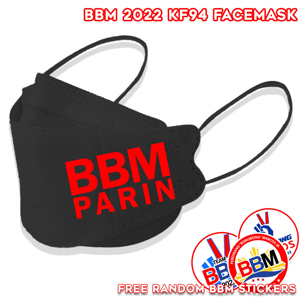 BONGBONG FACEMASK | BBM 2022 FACEMASK | BBM PARIN FACEMASK | KF94 MASK ...