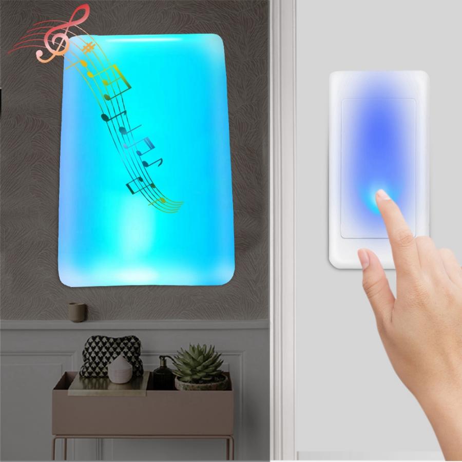【TopazTrove】Motion Sensor Video Doorbell 7 Color Lights Flash Music ...