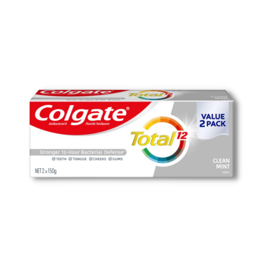 Colgate Total 12 Toothpaste 2x150g Colgate Total White Ubat Gigi Plaque ...