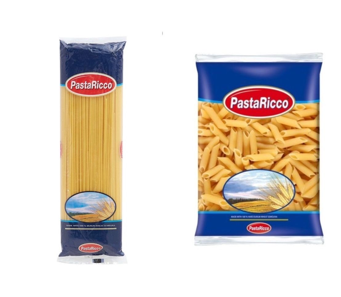 เส้นสปาร์เก็ตตี้ / มักกะโรนี /เส้นเพนเน่ PASTARICCO SPAGETTI / ELBOW ...