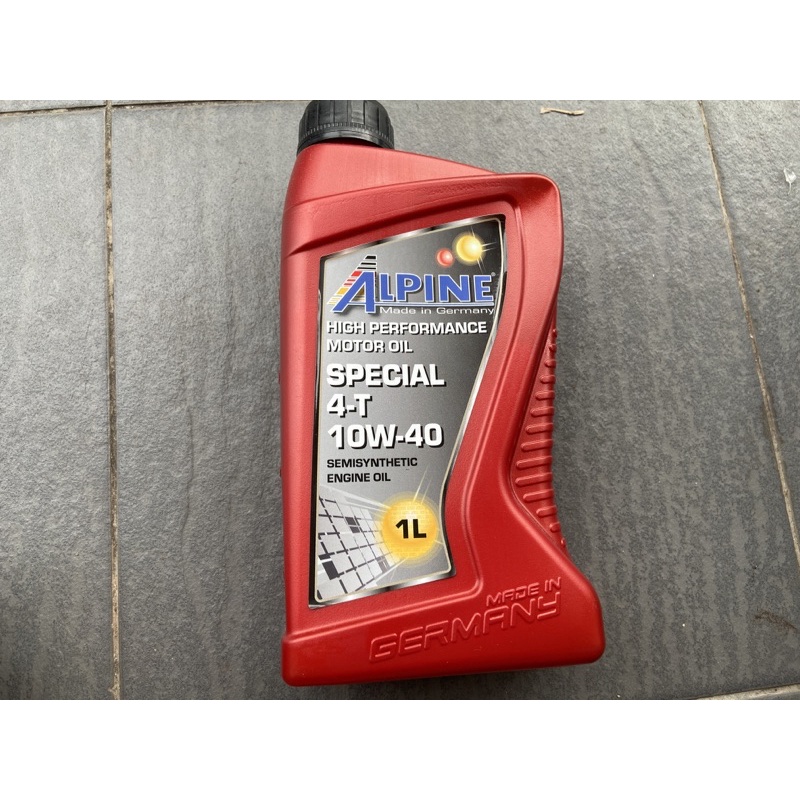 ALPINE RACING OIL 10W40 SEMI SYNTHETIC MINYAK HITAM ENJINE OIL ...