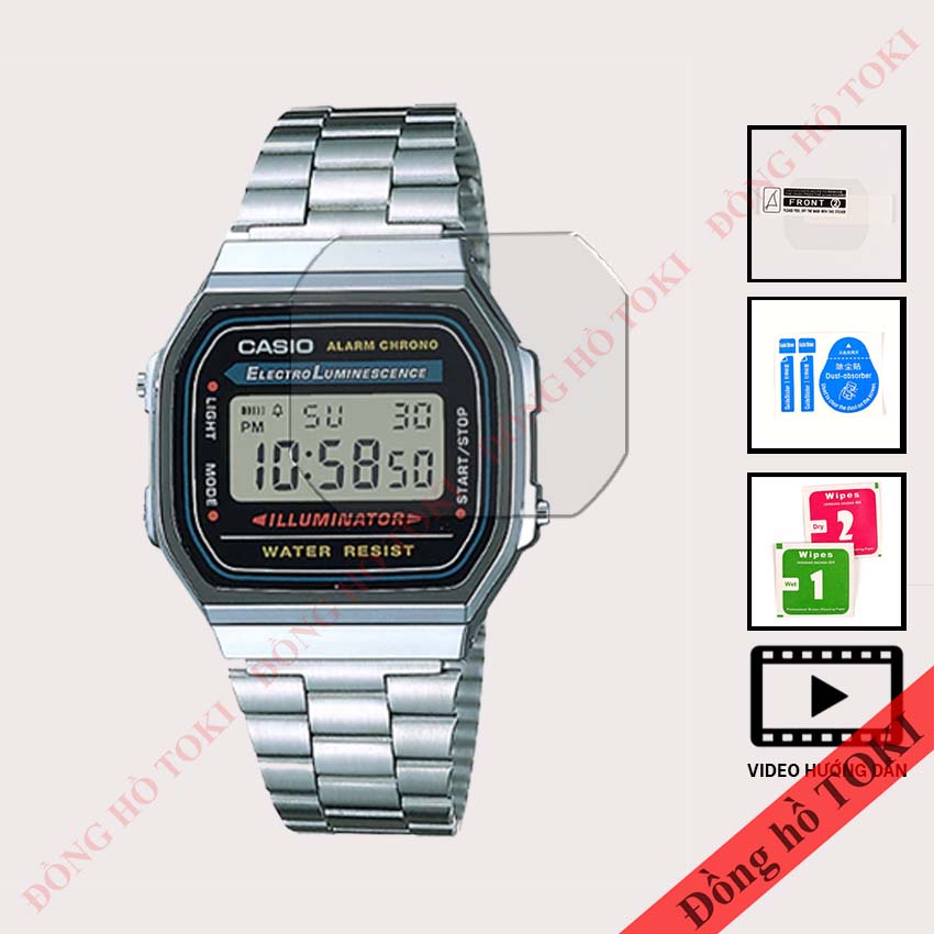 Tấm dán mềm chống xước cho đồng hồ casio A168 các màu | Lazada.vn