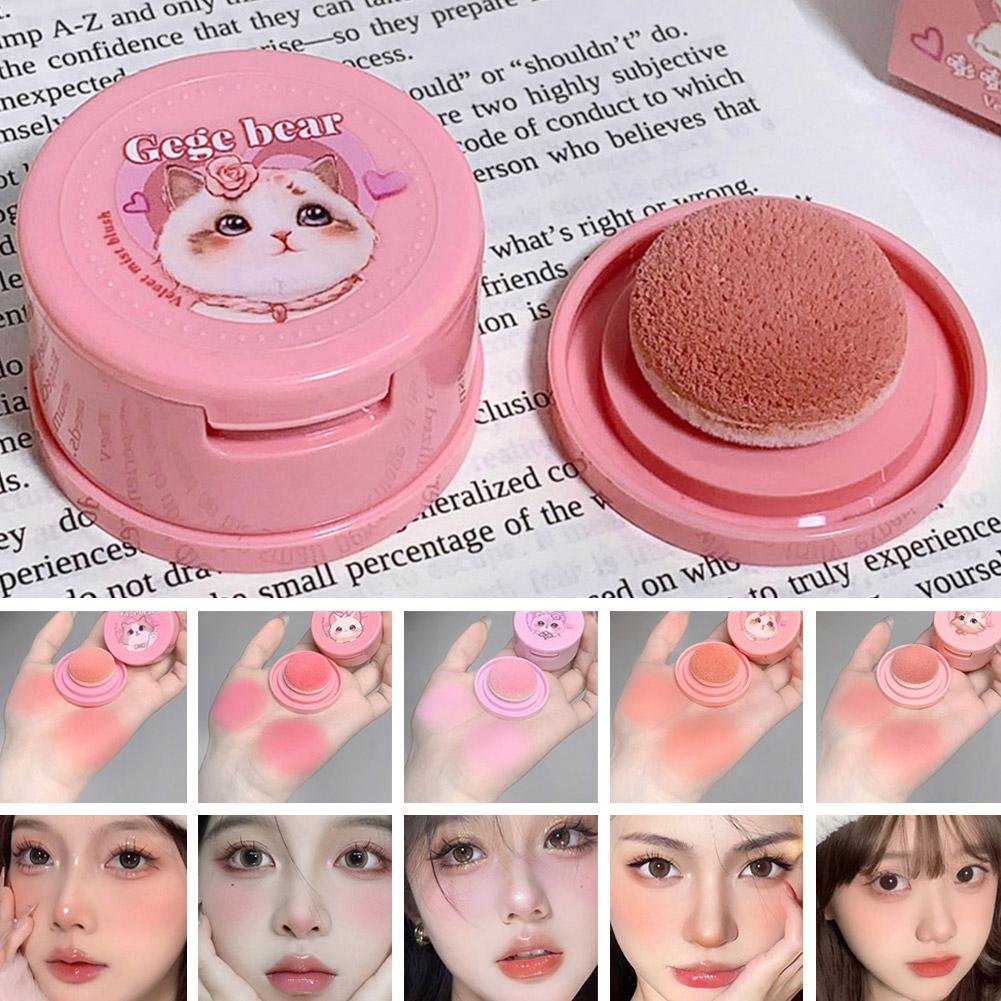 6colors Pink Face Blusher Matte Natural Cheek Tint Brightening ...