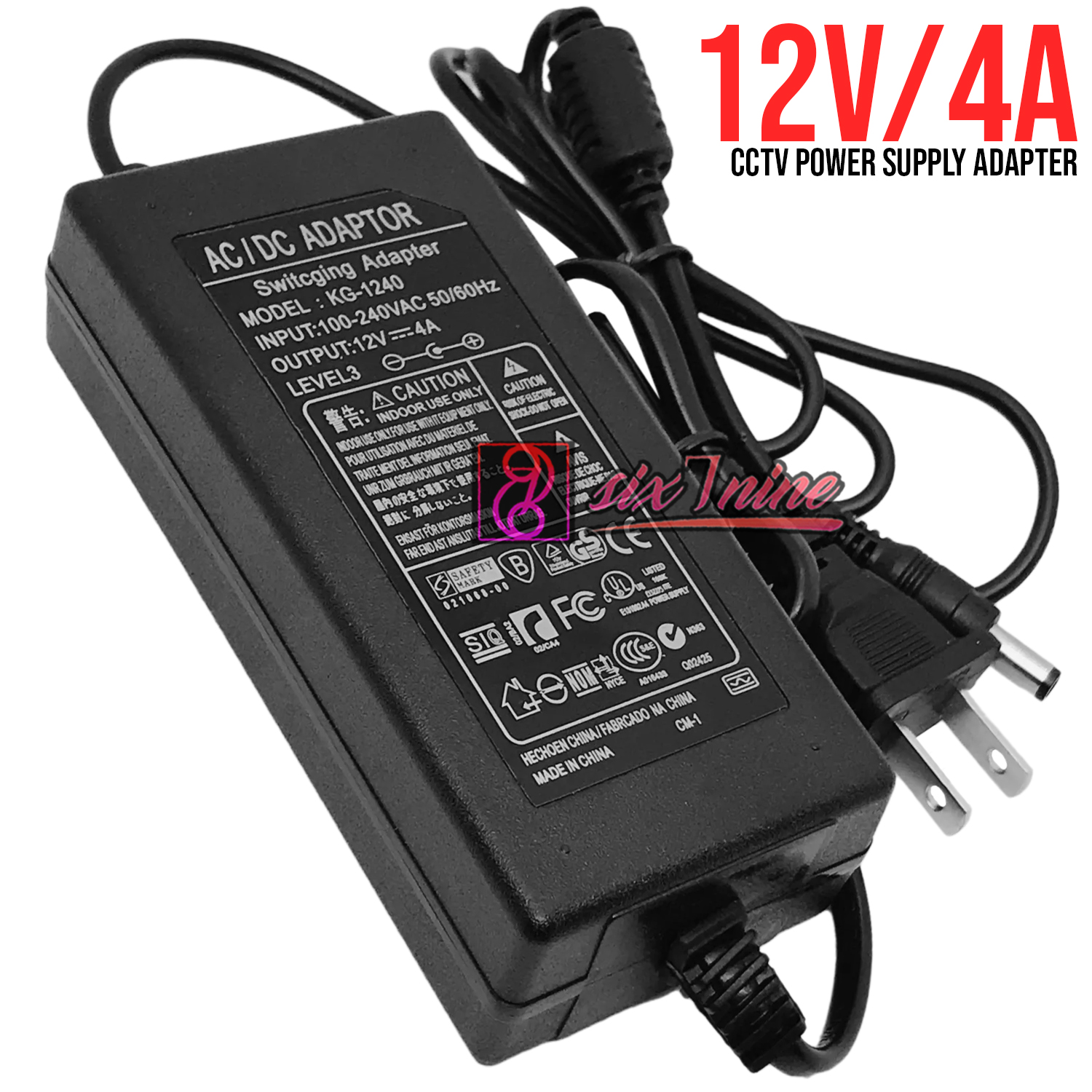 12V 4A Power Adaptor with Power Cord (CCTV) | Lazada PH