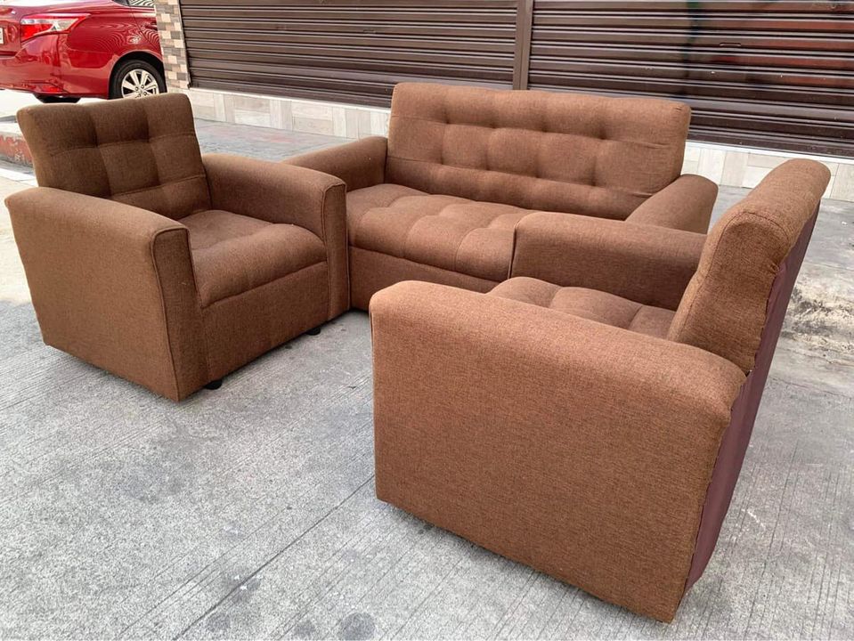 Ambassador sofa set brown fabric uratexfoam | Lazada PH