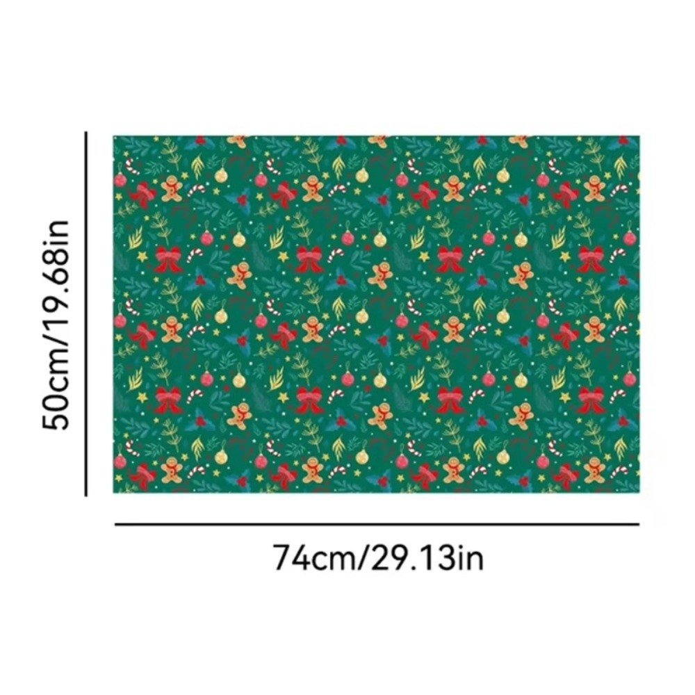 Holiday Designs Santa Claus Christmas Wrapping Paper Xmas Tree Gift ...