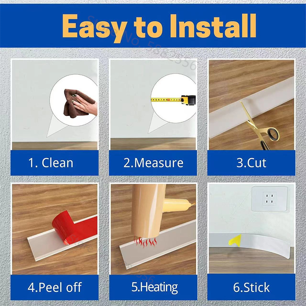 【Folio & Light】Pvc Skirting Line Rubber Skirting Board Plastic 2mm ...