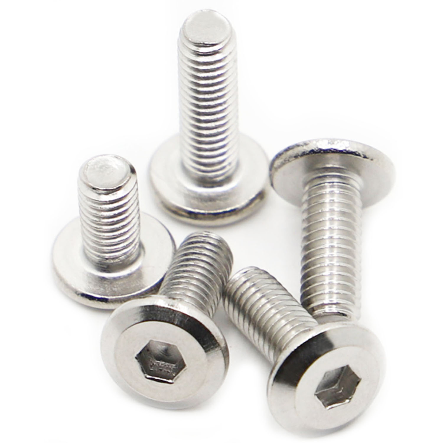 M3 M4 M5 M6 M8 304 Stainless Steel Allen Hex Hexagon Socket Large Flat ...