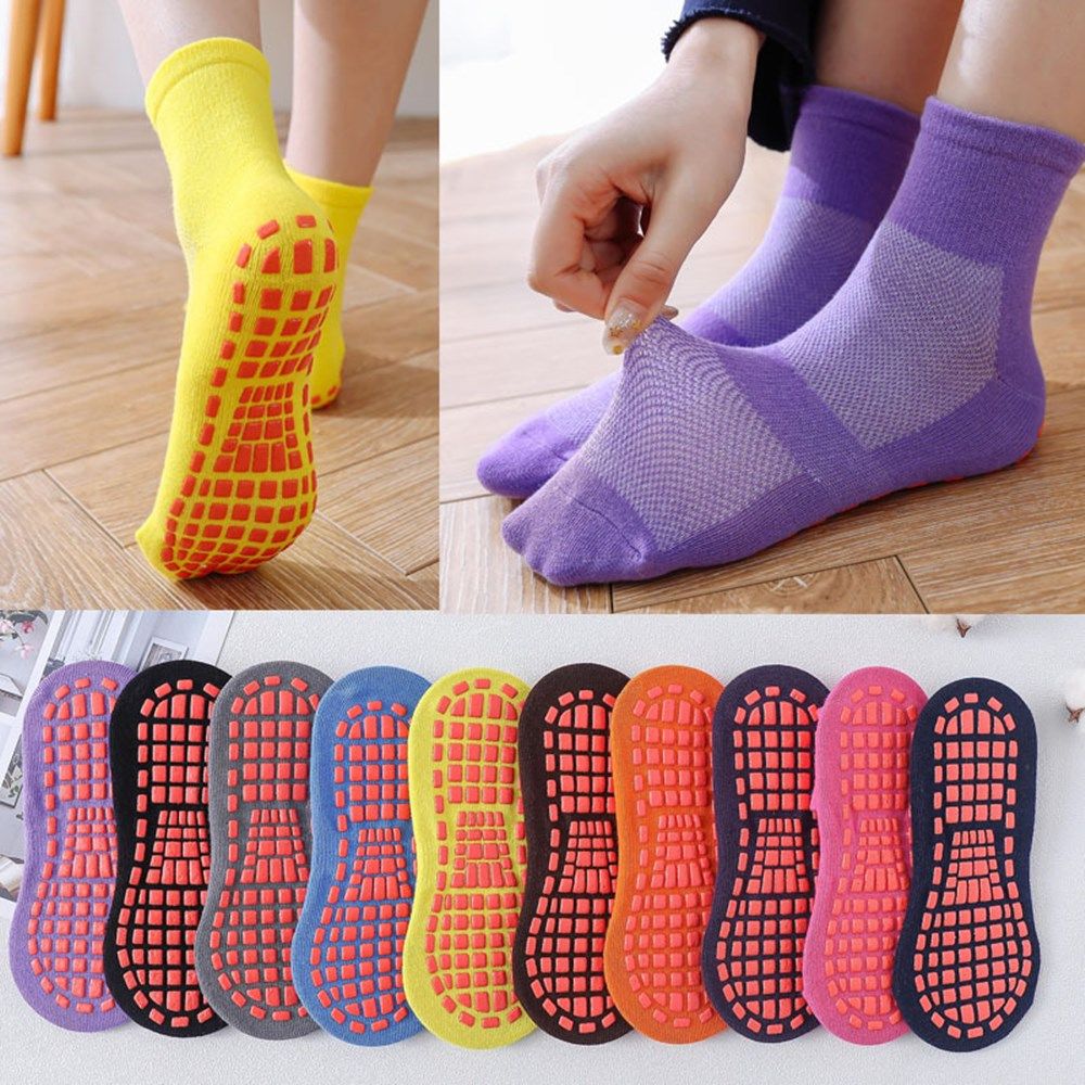 Solid Color Breathable Anti-Skid Women And Man Sticky Grippers Non Slip ...