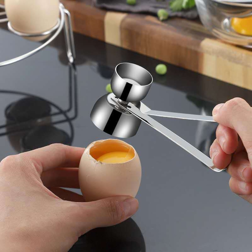 Egg Accessories Double Head Egg Top Remover 304 Stainless Steel Egg ...