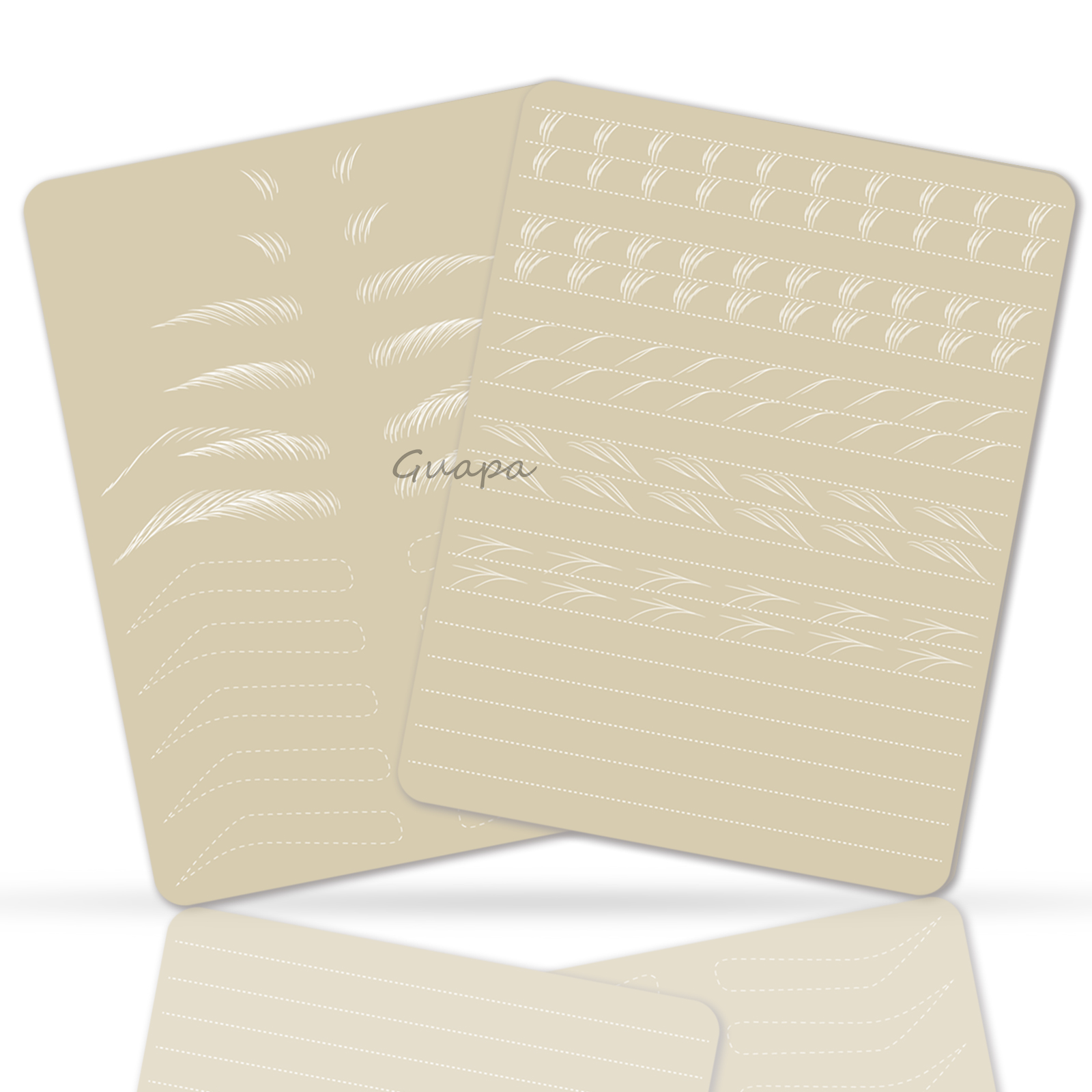 2PCS Sample Test Brows Basic Stroke Microblading Latex No Need Ink Use ...