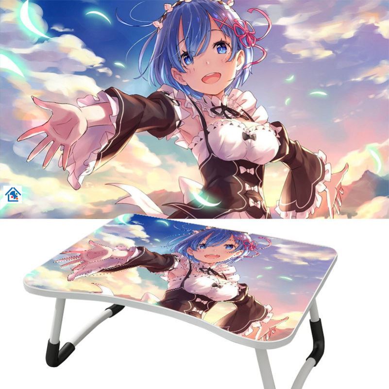 Folding table on dormitory bed to customize small table, cartoon study ...