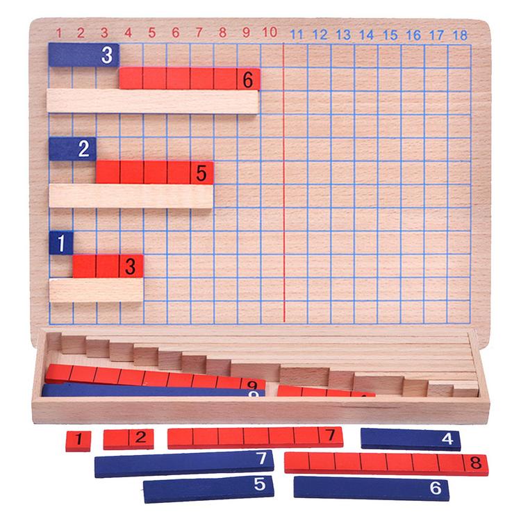 Montessori Addition And Subtraction Board Wooden Montessori Math Toys ...