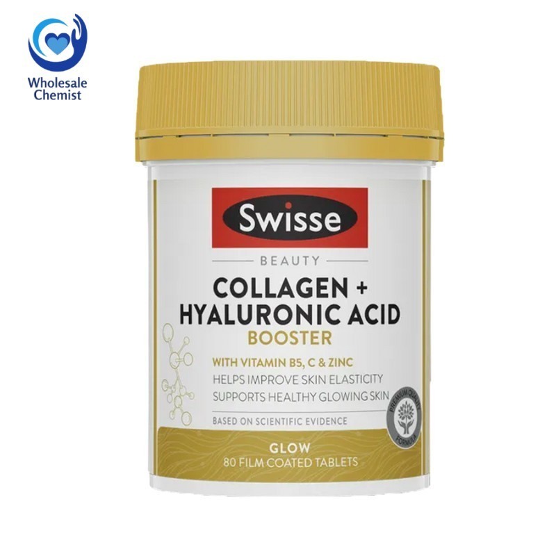 Swisse Beauty Collagen + Hyaluronic Acid Booster (80 Tablets) | Lazada