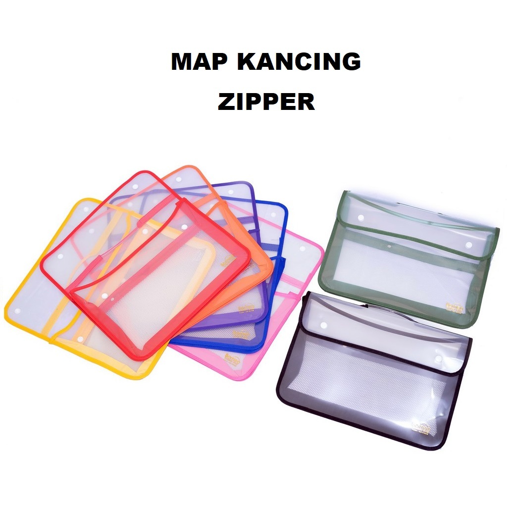 MAP ZIPPER KANCING/ MAP ZIPPER JARING/ MAP TENTENG | Lazada Indonesia