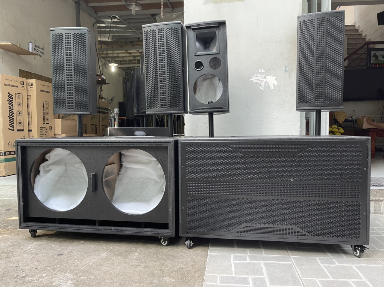 Vỏ thùng loa đứng 2 tấc - 1 cặp - MixASale