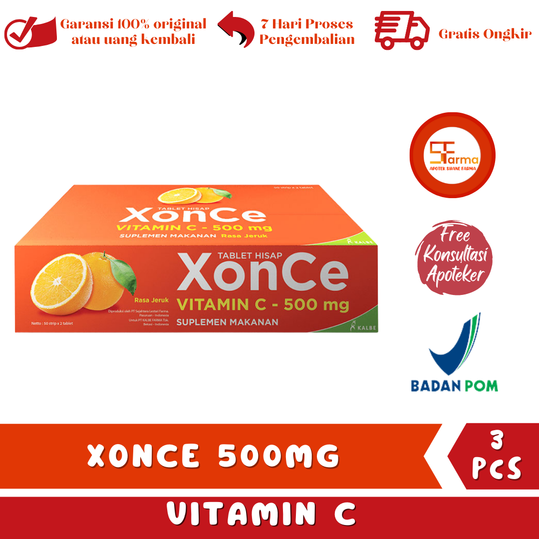 BISA COD - 2 TABLET Vitacimin C TABLET HISAP Vitamin C 500 mg XONCE ...