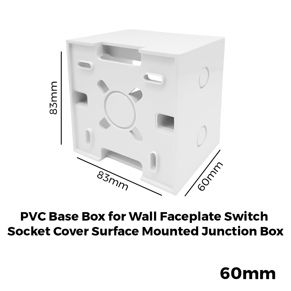 PVC Base Box for Wall Faceplate Switch Socket Cover Surface Mounted ...