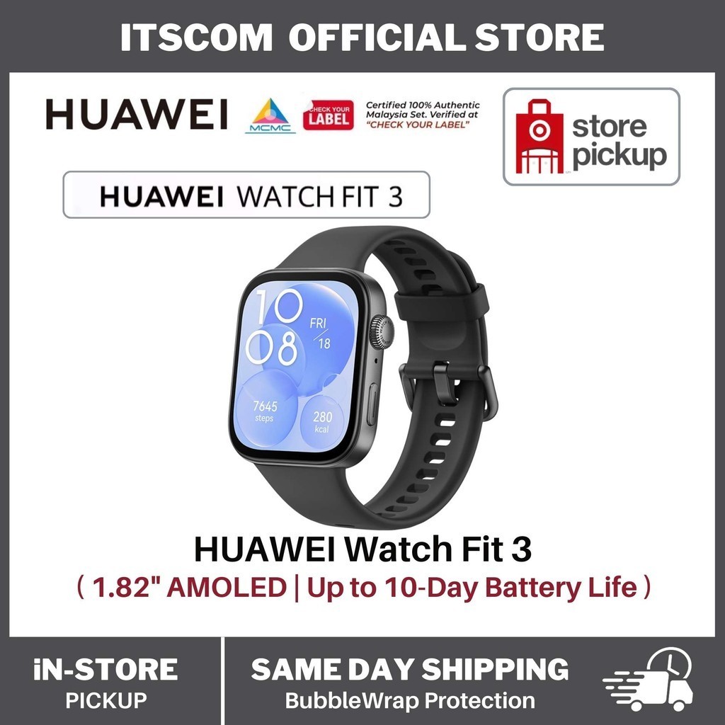 Huawei Watch Fit 3 | Ultra Slim Design | 1.82" AMOLED Display ...