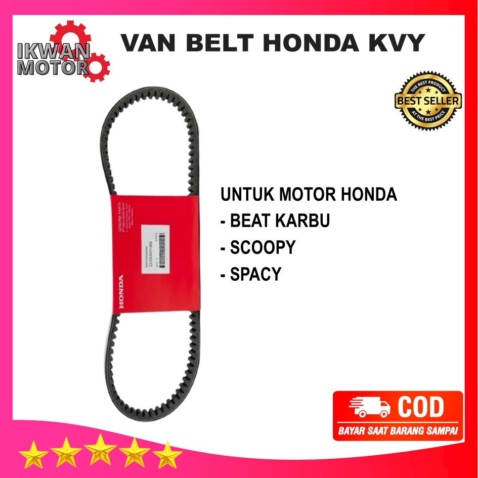 Van Belt Honda Kvy Beat Karbu - Scoopy - Spacy - 23100-KVY-901 ...