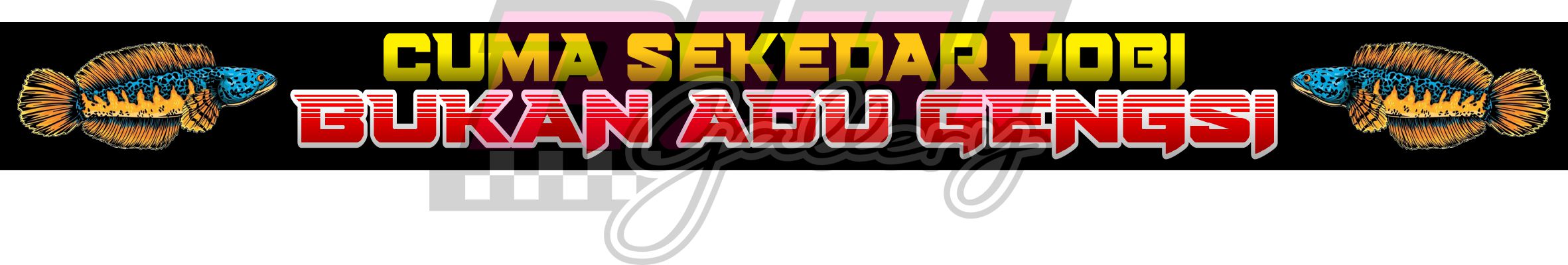 Sticker Aquarium Stiker Penghias Aquarium Arwana Channa Piranha Loversb ...