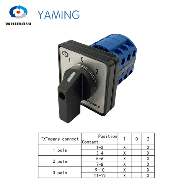 High Voltage Change Over Switch 3 Position 3 Phase Selector Switch 380v ...