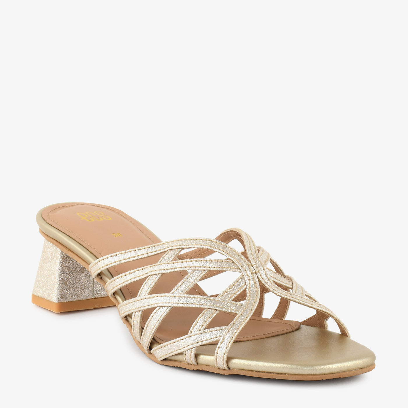 Ecs Shimmer Stride 2 Inch Heel Slippers For Women Daraz Pk