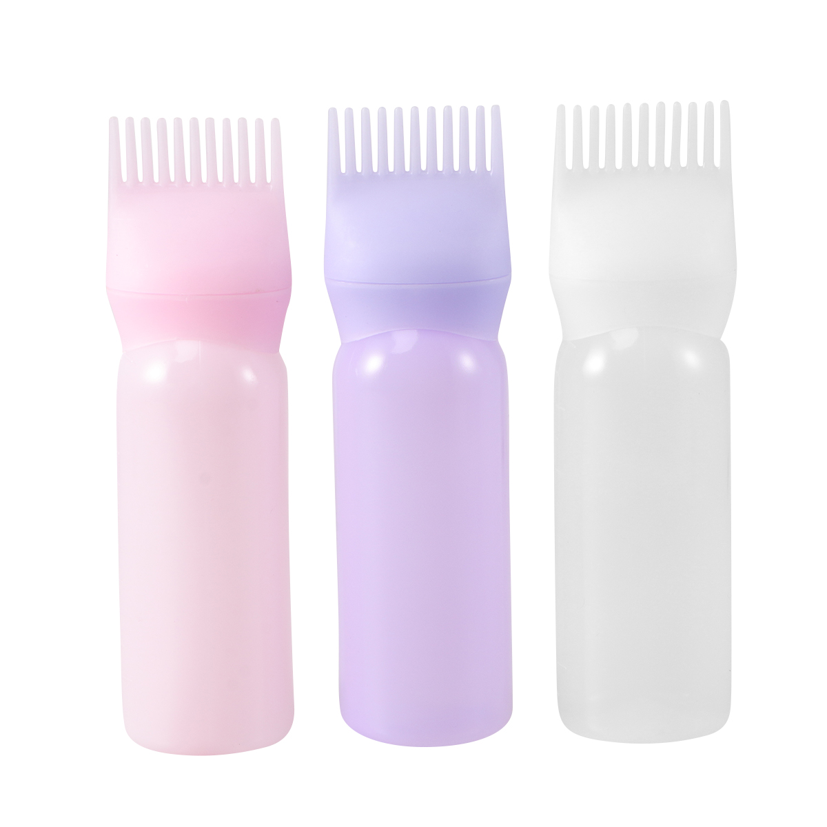 Bottle Hair Applicator Comb Dye Oil Shampoo Purple Developer Coloring ...