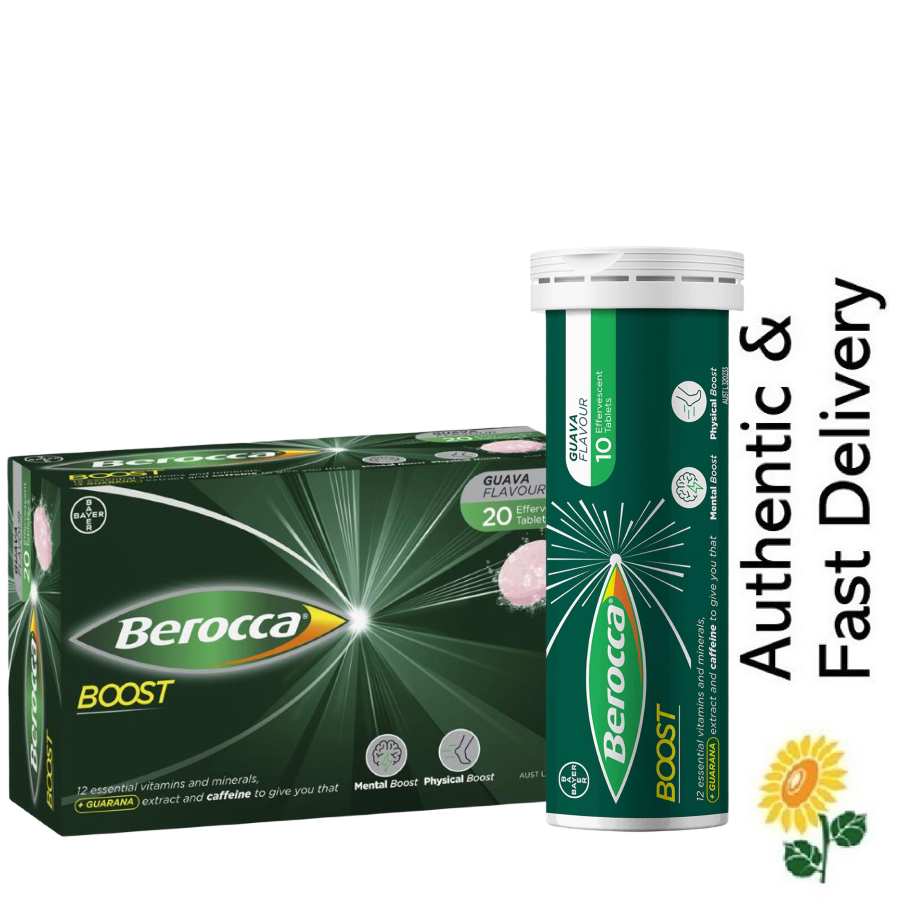 [SG] Berocca Boost Energy Vitamin With Guarana 20 Effervescent Tablets ...