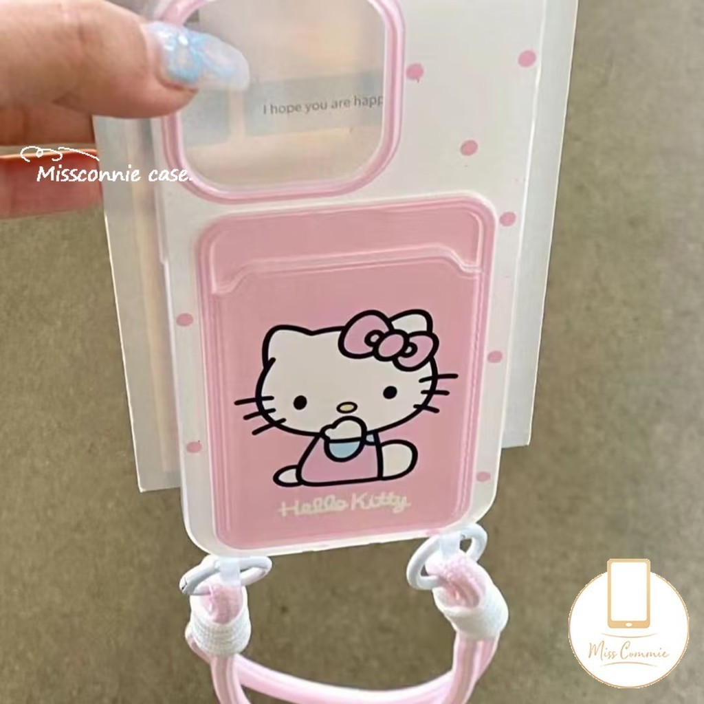 Creative Dual Tether Wallet Card Slot Case Compatible for IPhone 16 11 ...