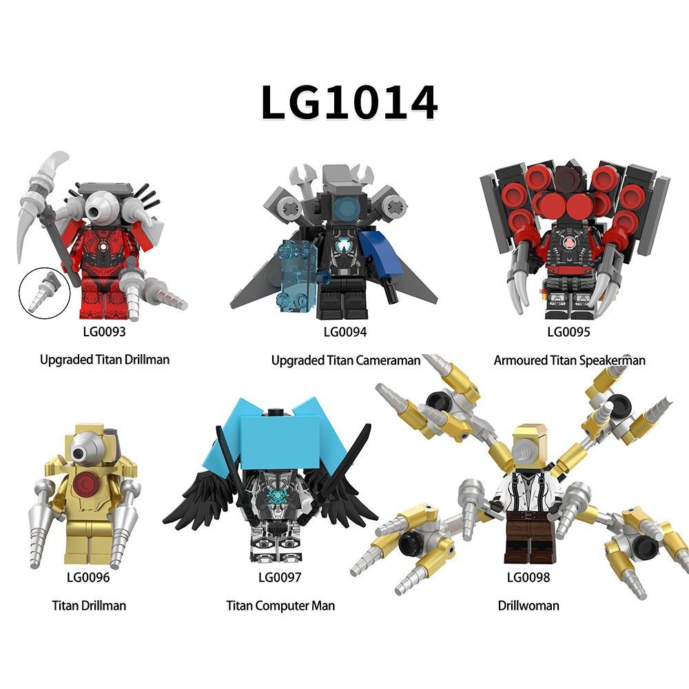 set Role Play Skibidi Toilet Skibidi Toilet Bricks Dolls Titan Clock ...