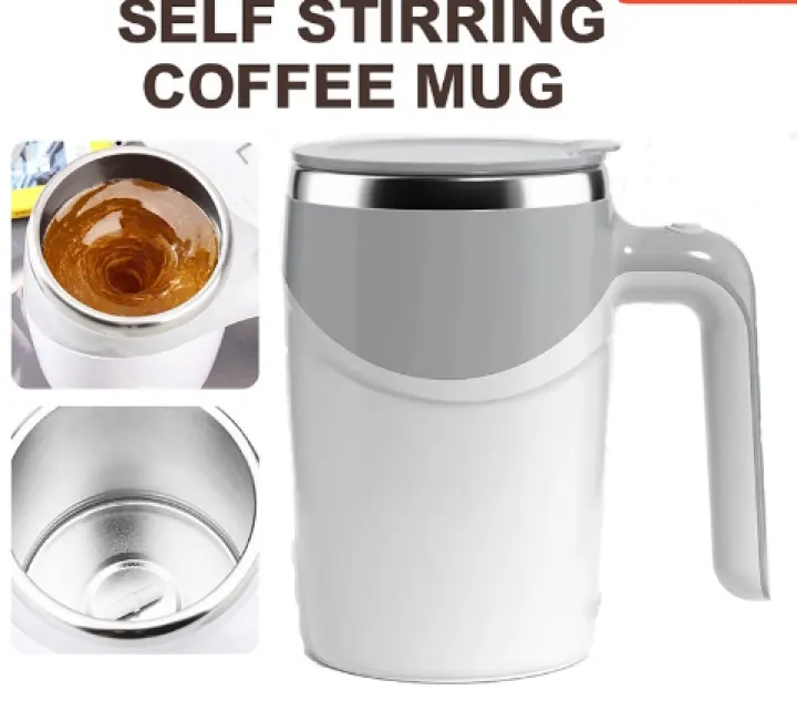 Automatic Magnetic Stirring Coffee Mug, Rotating Home Office Travel ...