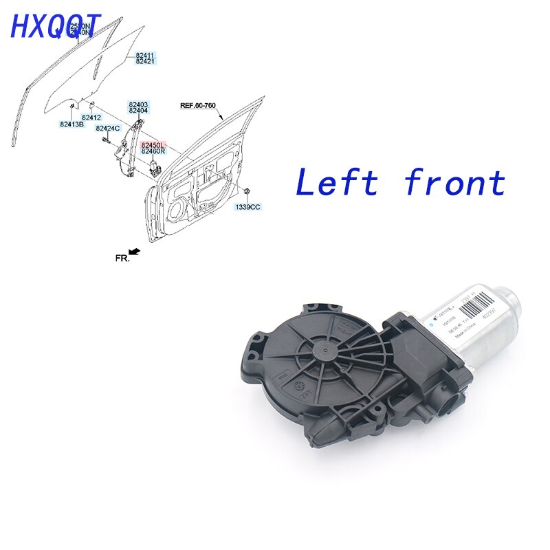 Power Window Motor Regulator Left Right For Hyundai Accent 2011-2017 ...