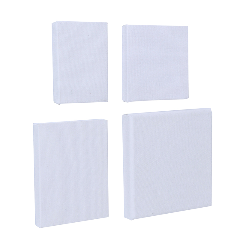Blank White Mini Small Stretched Artist Canvas Art Board Acrylic Oil ...