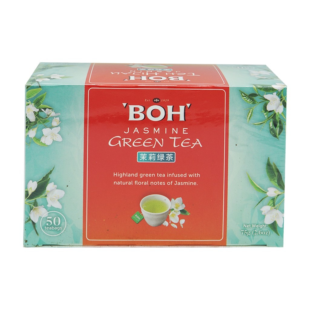 BOH Jasmine Green Tea 1.5g x 50s Tea Bags | Lazada