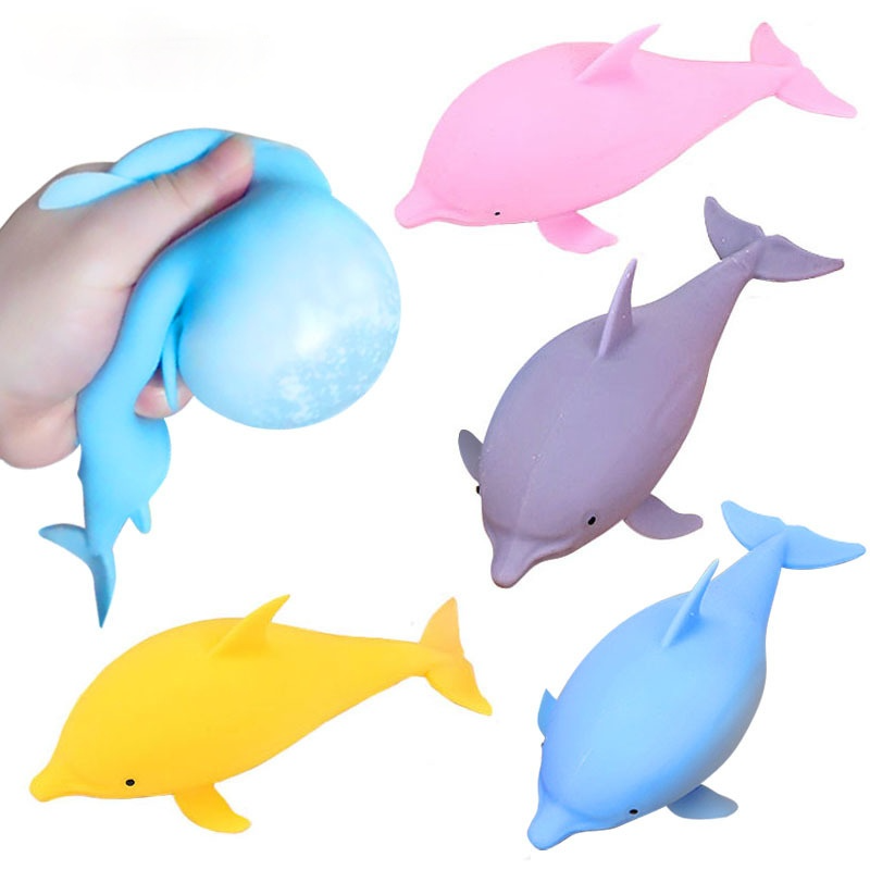【Trick or Treat Alliance Mall 】Soft Fidget Toys Squishy Dolphin stress ...