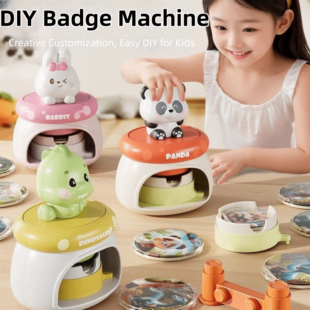 High Quality Cartoon Mini DIY Badge Machine Material Package ...