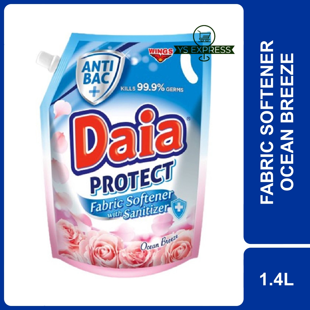 DAIA Protect Fabric Softener with Sanitizer Ocean Breeze 1.4L - Pelembut Fabrik | Lazada