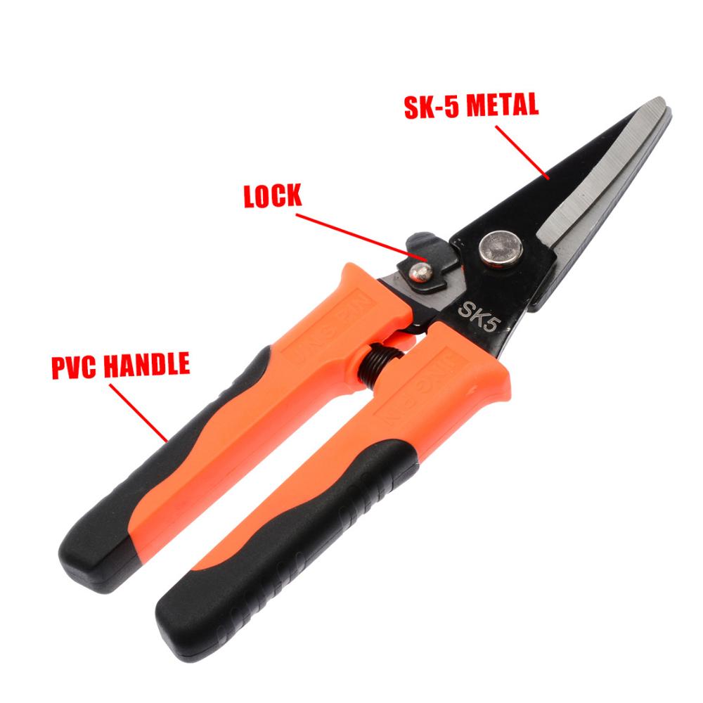 【TrendGlobe】8'' Bend / Straight Aviation Tin Snip Sheet Metal Cutter ...