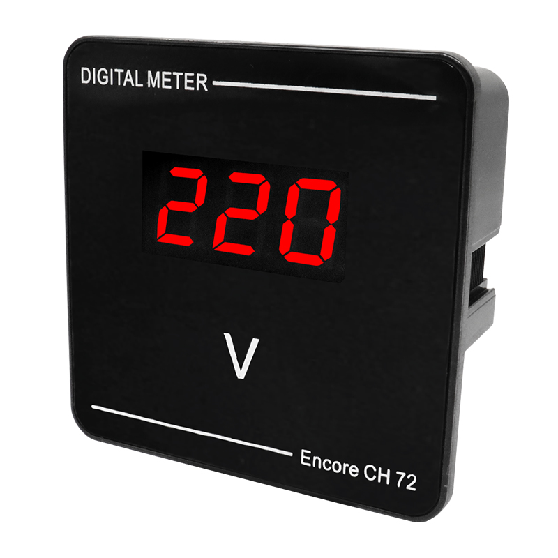 Led Digital Voltmeter Ac50-500v 72*72*32mm Single Phase 230v 380v Volt ...