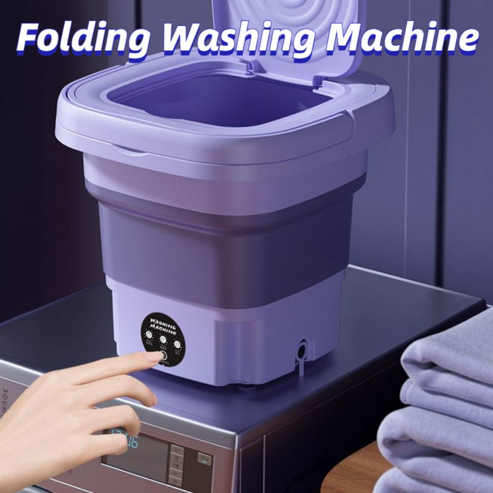 Portable Foldable Mini Top Loading Washing Machine 2kg with Spinner and ...
