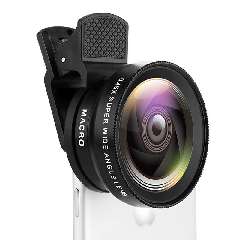 2in1 Lens 0.45X Wide Angle+12.5X Macro Lens Professional HD Phone Camera Lens BYJ | Daraz.pk