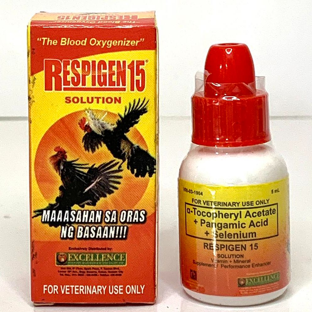 [FCR AGRIVET] Respigen 15 5ml for Gamefowl Rooster / Para sa Manok ...