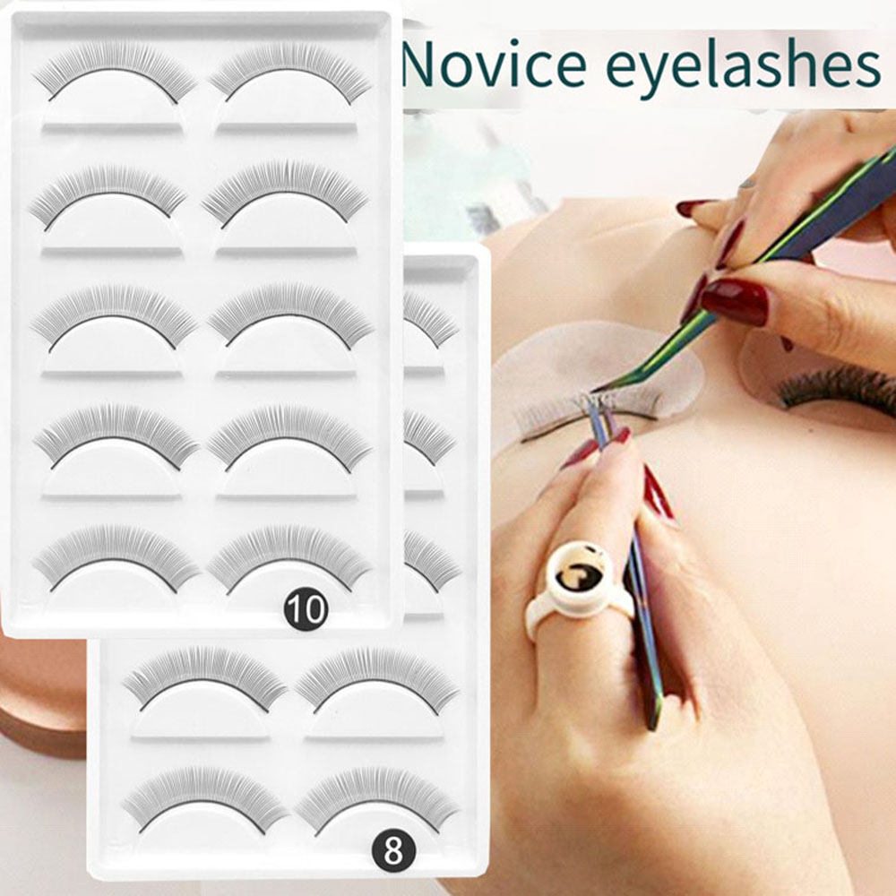 5 Pairs Training Lashes Practice Lashes Grafting Lash False Eyelash ...