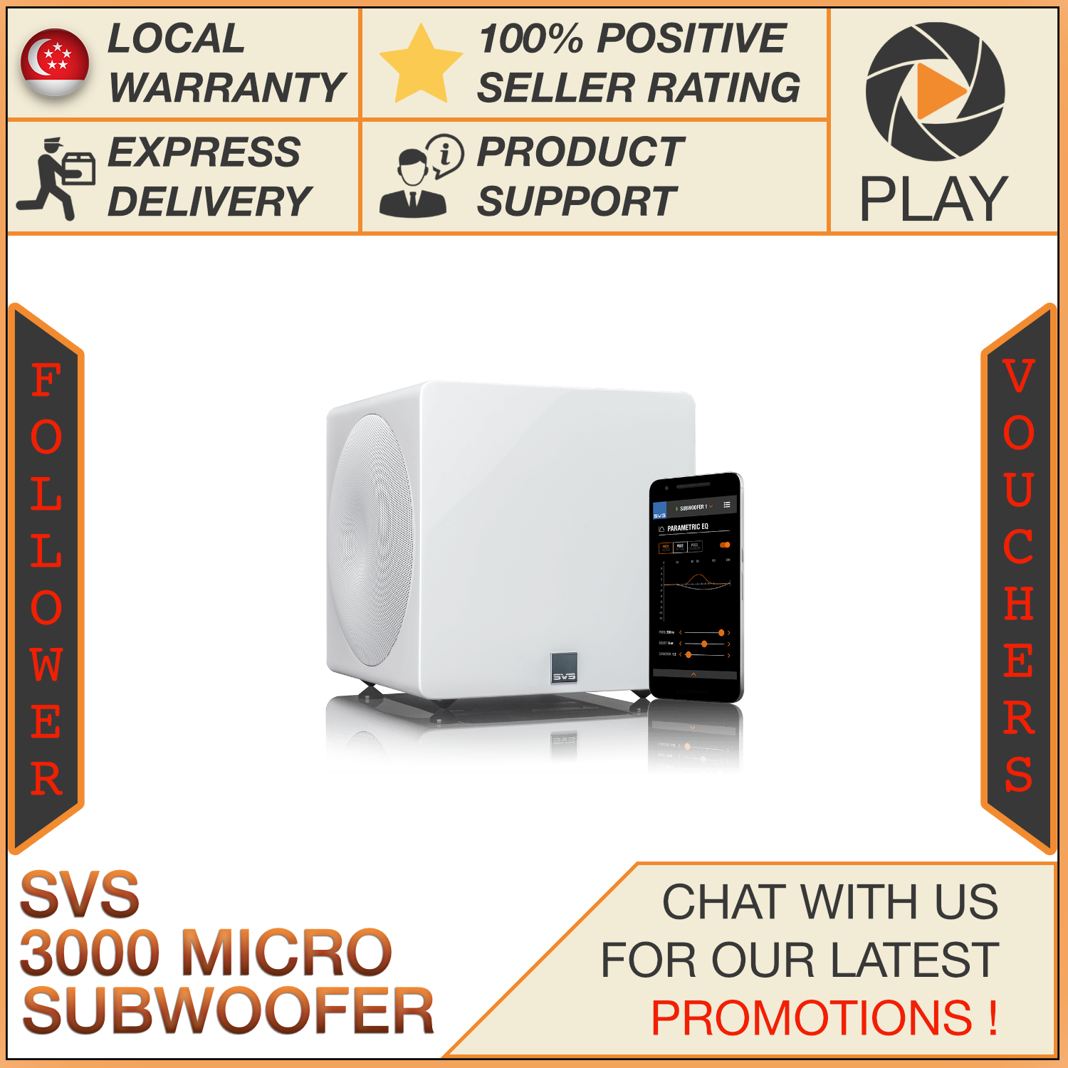 SVS 3000 Micro Active Subwoofer ( 3000micro) | Lazada Singapore
